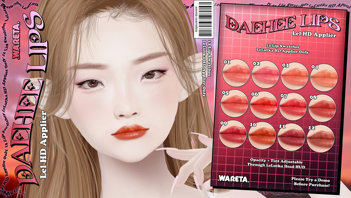 Second Life Marketplace - .WARETA. Daehee Lips (Add Me!)